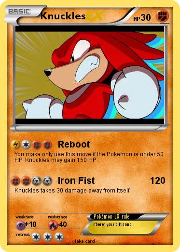 Pokémon Knuckles 898 898 - Reboot - My Pokemon Card