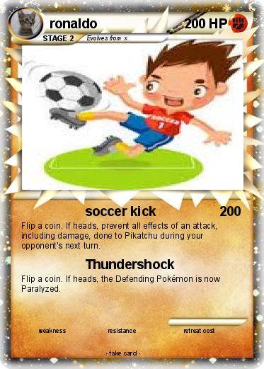 Pokémon ronaldo 246 246 - soccer kick - My Pokemon Card