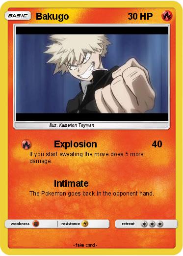 Pokémon Bakugo 68 68 - Explosion - My Pokemon Card