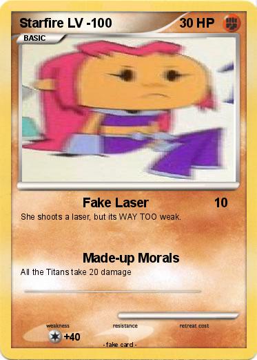 Pokémon Starfire LV 100 100 - Fake Laser - My Pokemon Card