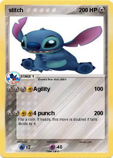 Pokémon stitch 268 268 - Agility - My Pokemon Card