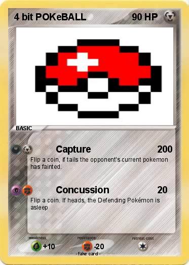 Pokémon 4 bit POKeBALL - Capture - My Pokemon Card