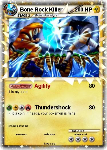 Pokémon Bone Rock Killer - Agility - My Pokemon Card
