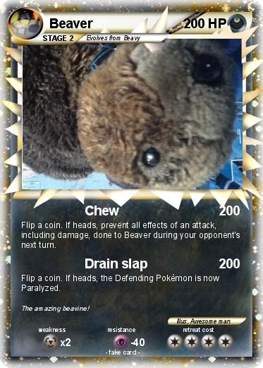 Pokémon Beaver 60 60 - Chew - My Pokemon Card