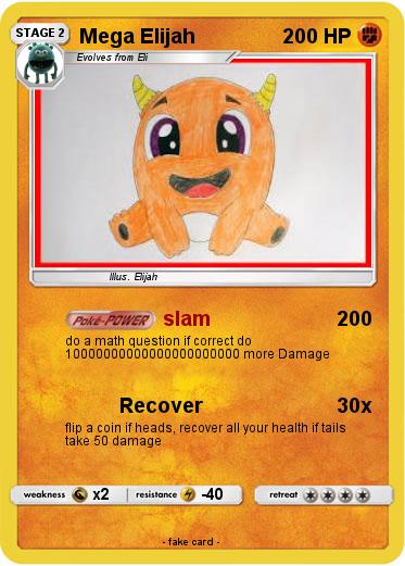 Pokémon Mega Elijah 2 2 - slam - My Pokemon Card