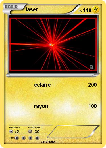 Pokémon laser 257 257 - eclaire - Ma carte Pokémon