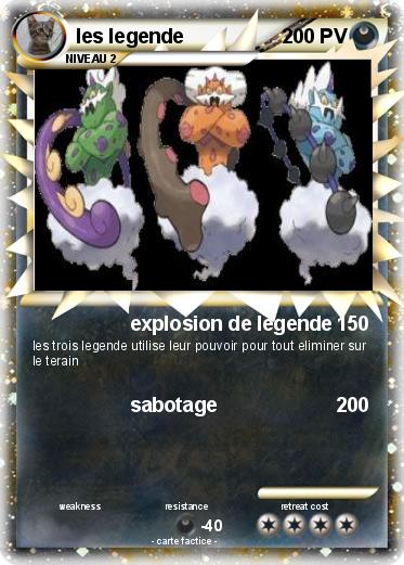 Pokémon les legende 7 7 - explosion de legende - Ma carte Pokémon