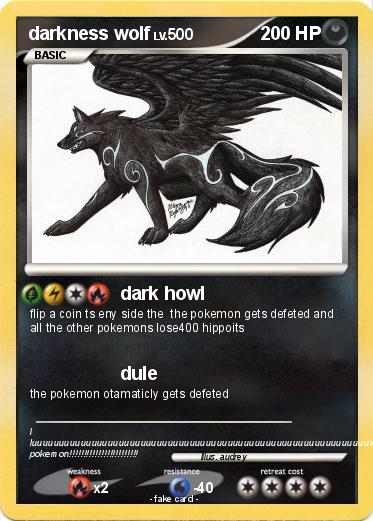 Pokémon darkness wolf 2 2 - dark howl - My Pokemon Card