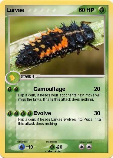Pokémon Larvae 7 7 - Camouflage - My Pokemon Card