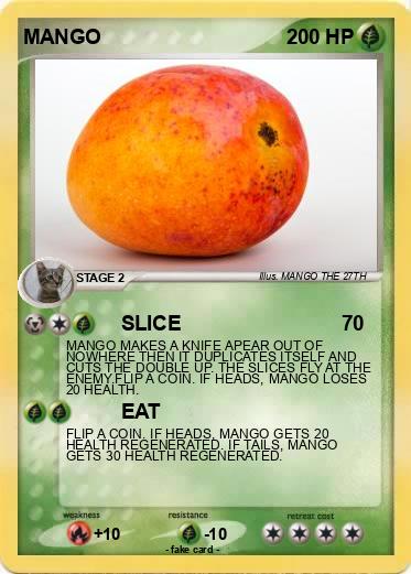 Pokémon MANGO 96 96 - SLICE - My Pokemon Card
