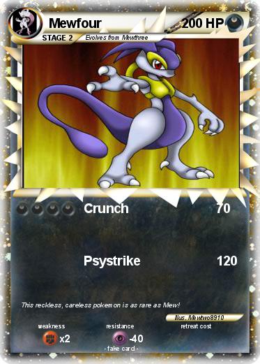 Pokémon Mewfour 116 116 - Crunch - My Pokemon Card