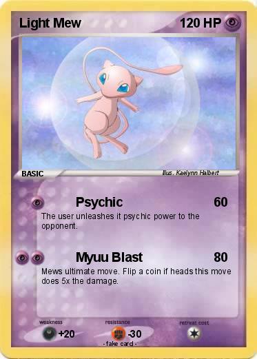 Pokémon Light Mew 2 2 - Psychic - My Pokemon Card