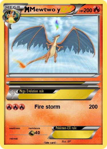 Pokémon Mewtwo y 86 86 - Fire storm - My Pokemon Card