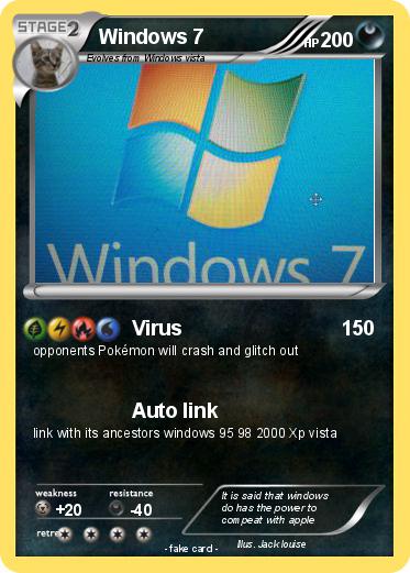 Pokémon Windows 7 75 75 - Virus - My Pokemon Card