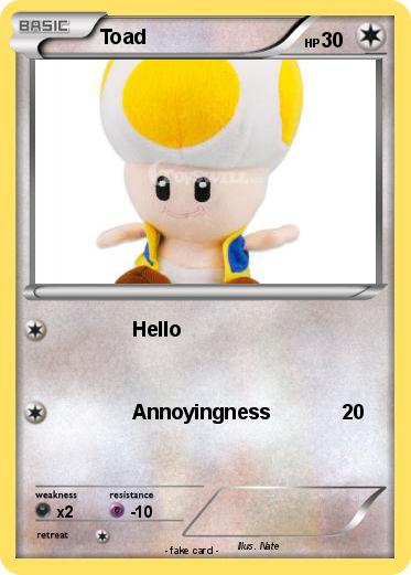 Pokémon Toad 1105 1105 - Hello - My Pokemon Card