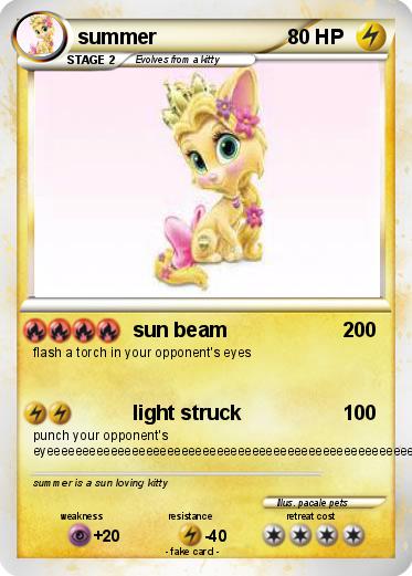 Pokémon summer 101 101 - sun beam - My Pokemon Card
