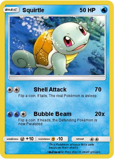 Pokémon Squirtle 1516 1516 - Shell Attack - My Pokemon Card