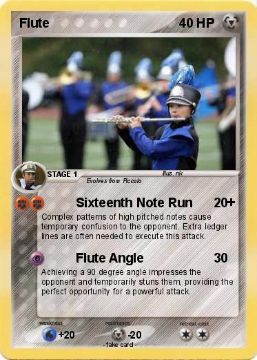 Pokémon Flute 18 18 - Sixteenth Note Run - My Pokemon Card