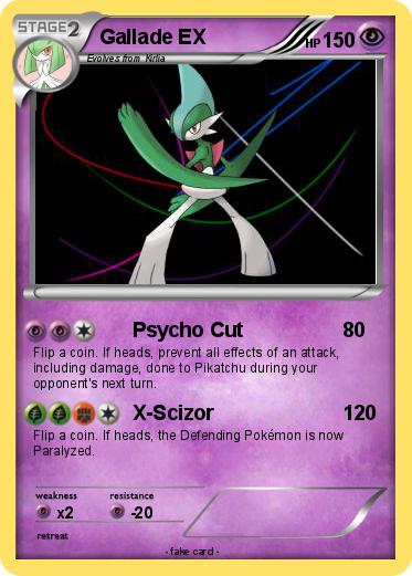 Pokémon Gallade EX 8 8 - Psycho Cut - My Pokemon Card
