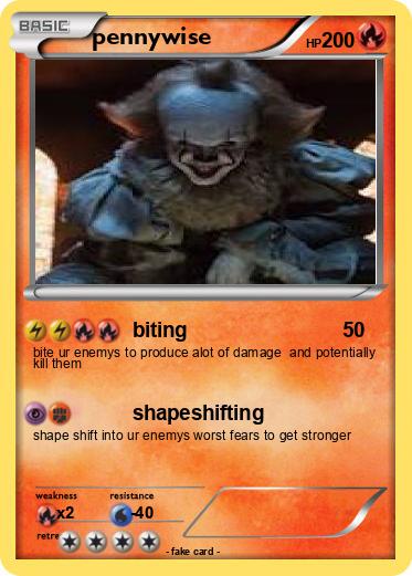 Pokémon pennywise 287 287 - biting - My Pokemon Card