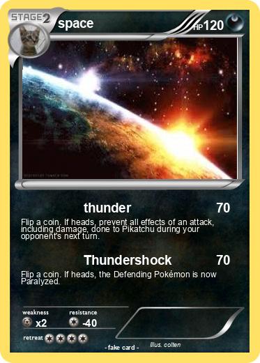 Pokémon space 1119 1119 - thunder - My Pokemon Card