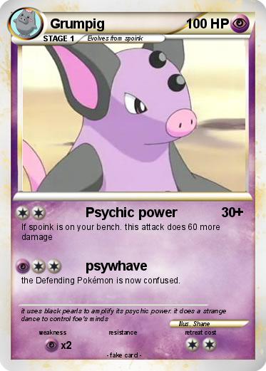 Pokémon Grumpig 12 12 - Psychic power - My Pokemon Card