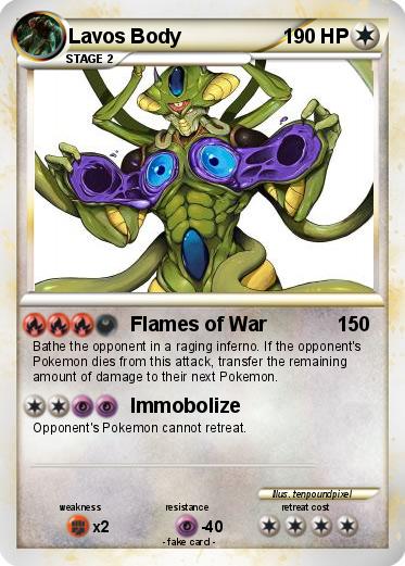 Pokémon Lavos Body - Flames of War - My Pokemon Card