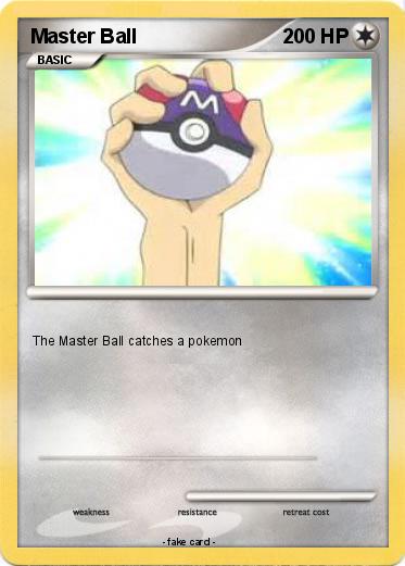 Pokémon Master Ball 145 145 - My Pokemon Card