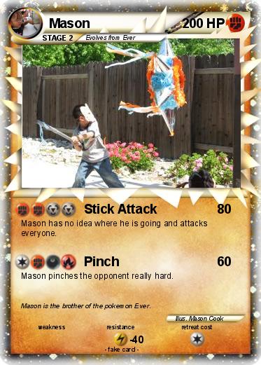 Pokémon Mason 81 81 - Stick Attack - My Pokemon Card
