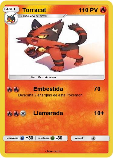 Pokémon Torracat 56 56 - Embestida - Mi carta pokémon