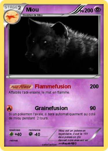Pokémon Miou 40 40 - Flammefusion - Ma carte Pokémon