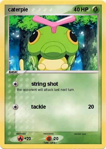 Pokémon caterpie 100 100 - string shot - My Pokemon Card