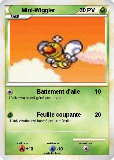 Pokémon Mini Wiggler - Battement d'aile - Ma carte Pokémon