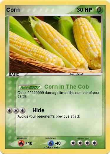 Pokémon Corn 134 134 - Corn In The Cob - My Pokemon Card