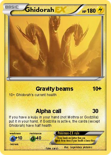 Pokémon Ghidorah 34 34 - Gravity beams - My Pokemon Card