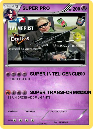 Pokémon SUPER PRO 1 1 - SUPER INTELIGENCIA - Mi carta pokémon