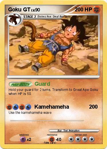 Pokémon Goku GT 106 106 - Guard - My Pokemon Card