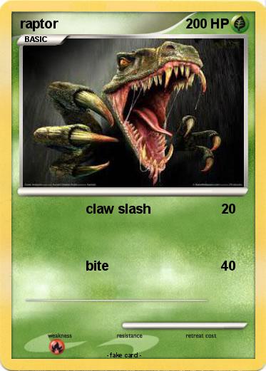Pokémon raptor 178 178 - claw slash - My Pokemon Card