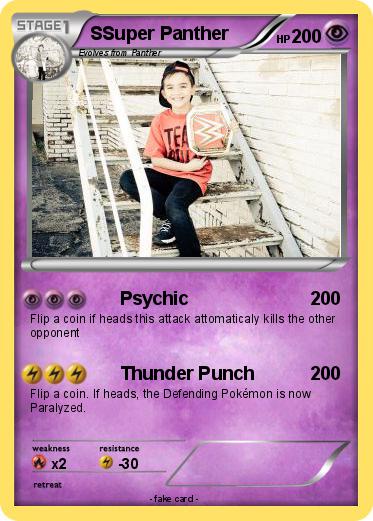 Pokémon SSuper Panther - Psychic - My Pokemon Card