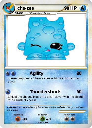 Pokémon che zee 4 4 - Agility - My Pokemon Card