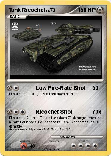 Pokémon Tank Ricochet - Low Fire-Rate Shot - My Pokemon Card