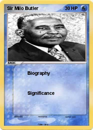 Pokémon Sir Milo Butler - Biography - My Pokemon Card