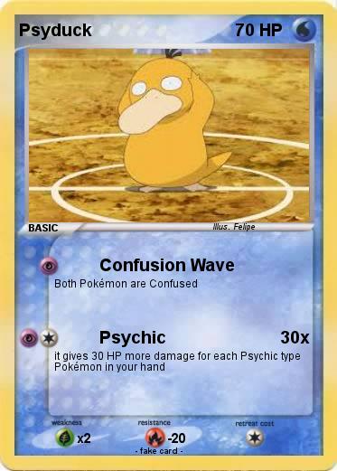 Pokémon Psyduck 257 257 - Confusion Wave - My Pokemon Card