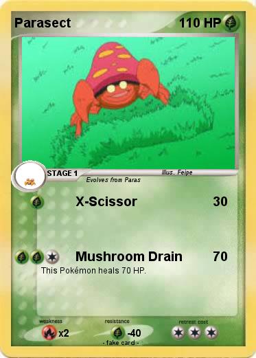 Pokémon Parasect 65 65 - X-Scissor - My Pokemon Card