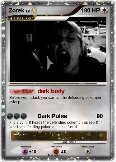 Pokémon Zorek - dark body - My Pokemon Card