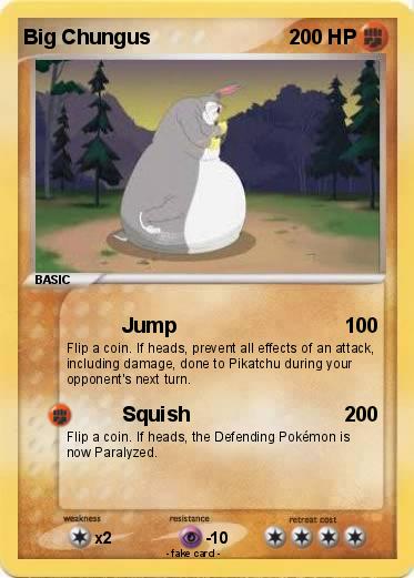Pokémon Big Chungus 1009 1009 - Jump - My Pokemon Card