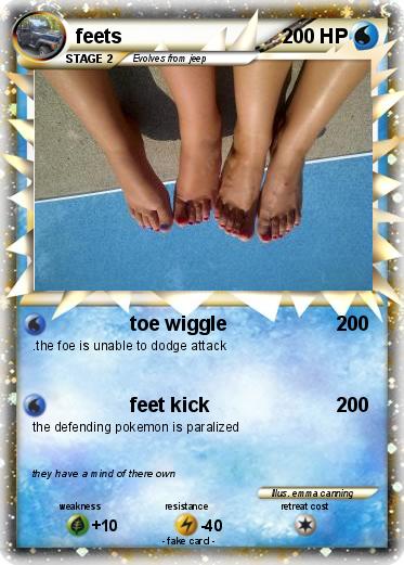 Pokémon feets - toe wiggle - My Pokemon Card