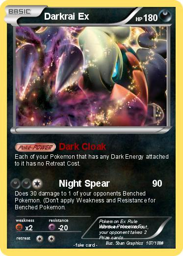 Pokémon Darkrai Ex 403 403 - Dark Cloak - My Pokemon Card
