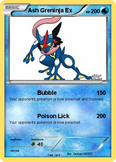 Pokémon Ash Greninja Ex 30 30 - Bubble - My Pokemon Card