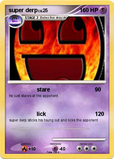 Pokémon super derp 4 4 - stare - My Pokemon Card